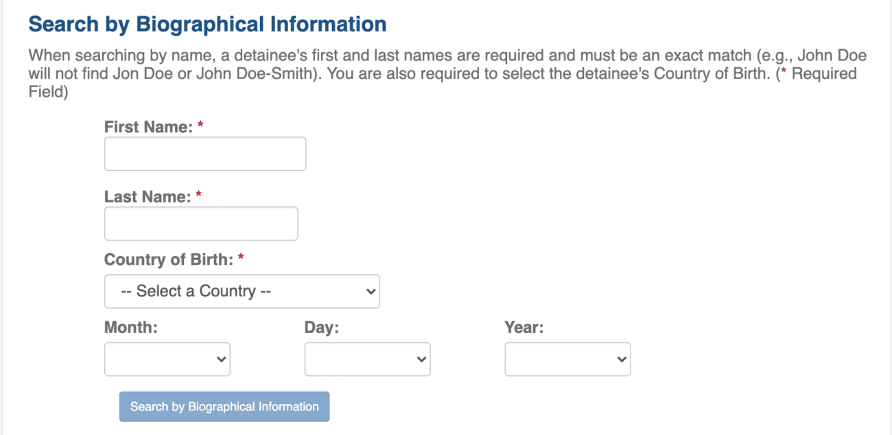 How to Use the ICE Detainee Locator to Find Someone in Custody