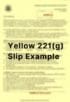 What is Section 221g? Color Slips | 2023 | White, Blue, Yellow, Pink