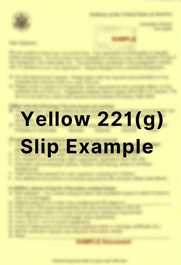 What is Section 221g? Color Slips | White, Blue, Yellow, Pink