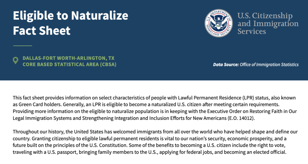 USCIS Releases 22 New 'Eligible to Naturalize' Fact Sheets | VisaNation