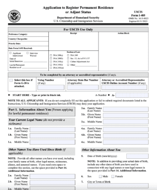 Complete Guide to Form I-485 | Step-by-Step Instructions