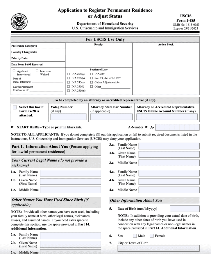 Complete Guide to Form I-485 | Step-by-Step Instructions Complete Guide to Form I-485 | Step-by-Step Instructions