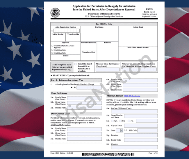 Form I-212 Waiver: Repply for Admission to the U.S. | VisaNation