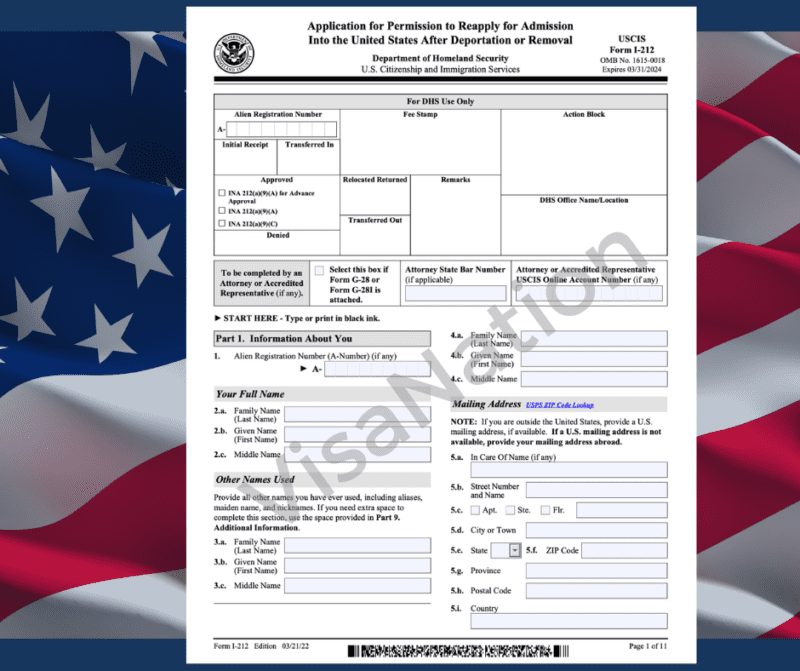 Form I-212 Waiver: Repply for Admission to the U.S. | VisaNation