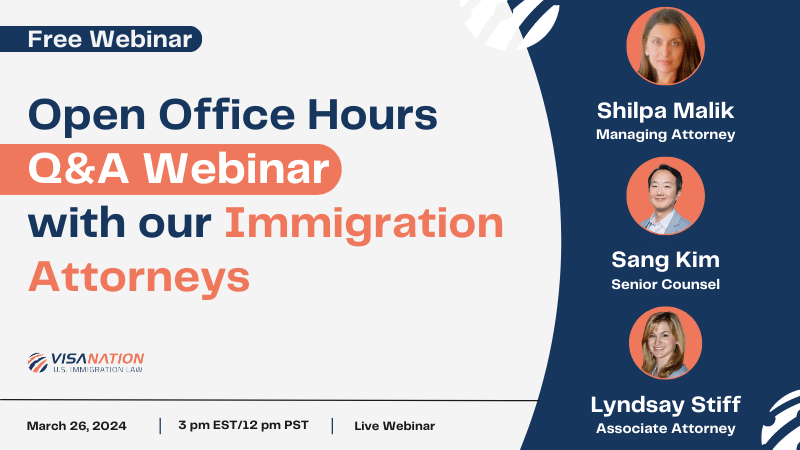 Immigration Webinars - VisaNation Law Group