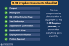 H-1B Visa Documents: 2025 Checklist | Dropbox & Stamping